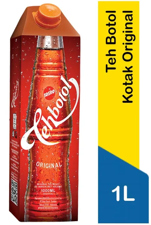 Teh Botol Sosro Original 1 Liter 1liter 1000ml 1000 ml | Lazada Indonesia