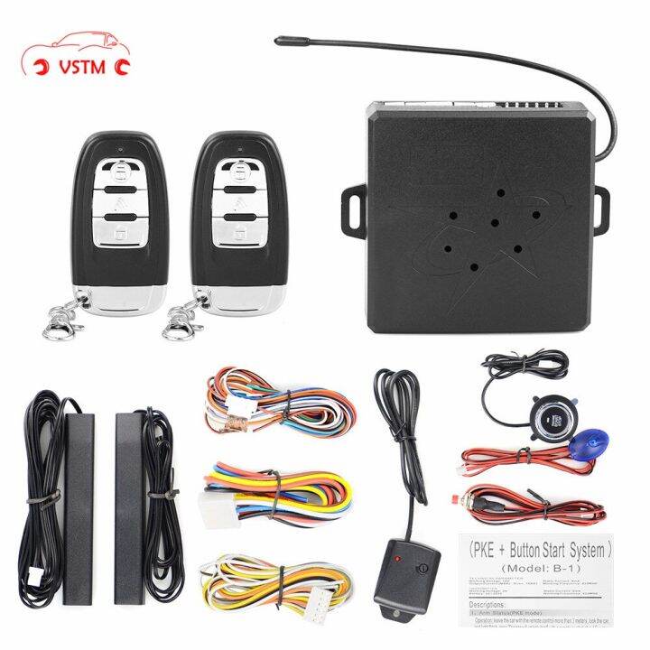 Car Alarm Remote Control Car Keyless Entry Engine Start Alarm System ...