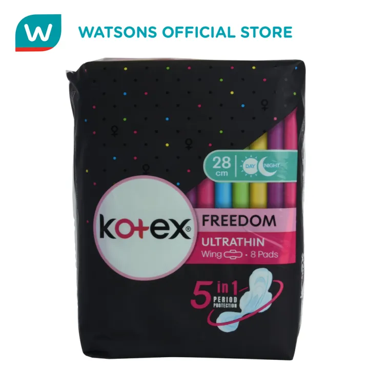 KOTEX Freedom Ultrathin Day and Night with Wings 28cm 8 Pads | Lazada PH