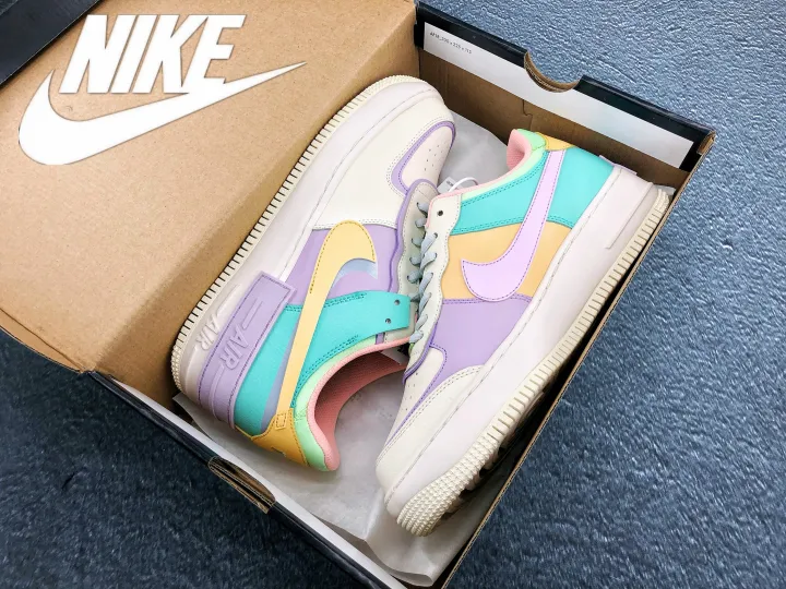 2022 1 Shadow Macaron Women's Increased Height Sports Casual Shoes ...