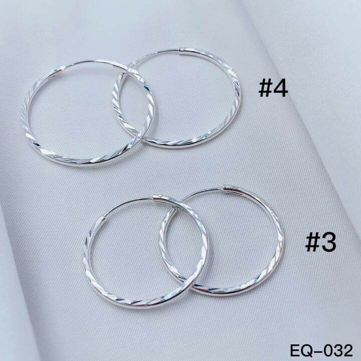 Silver Gallery Genuine 925 Italy Silver EQ032 (Loop Earring) | Lazada PH