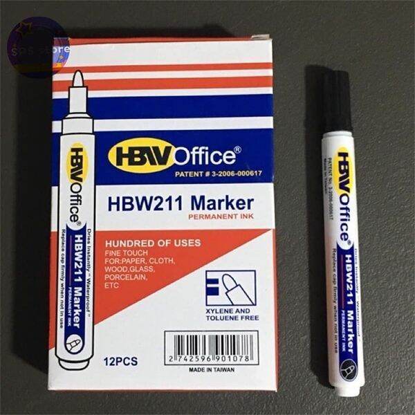 HBW PERMANENT MARKER / FINE TIPS MARKER /12PCS | Lazada PH