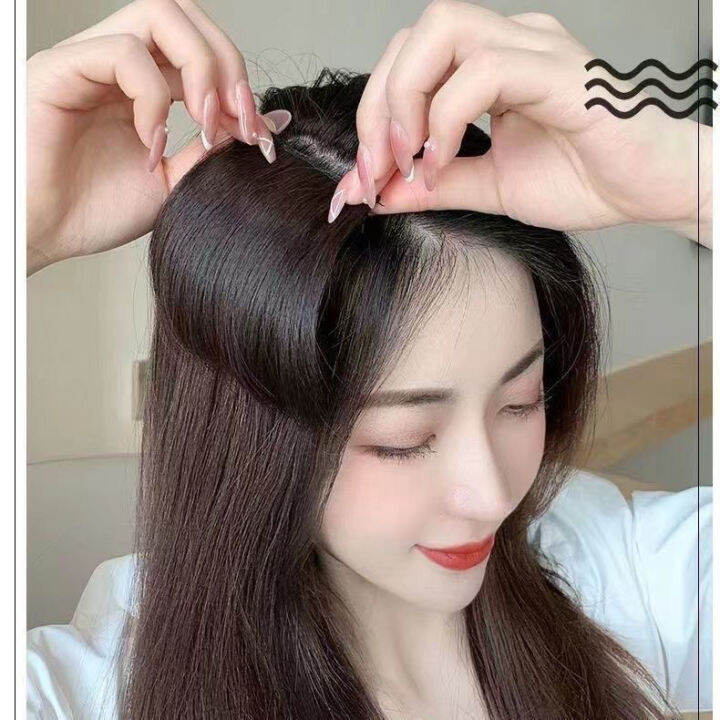 Hair puffer wig head top hair repair puffy hair pads on both sides of ...