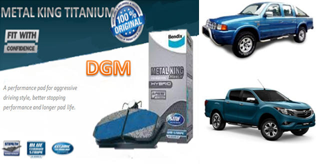 Bendix Metal King Titanium Disc Brake Pad Front (DB1366MKT) for Ford ...