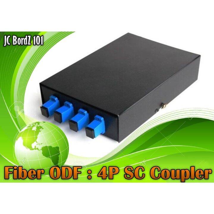 Fiber ODF : 4P SC Coupler /x SC Coupler Loaded x No Pigtail Included x ...
