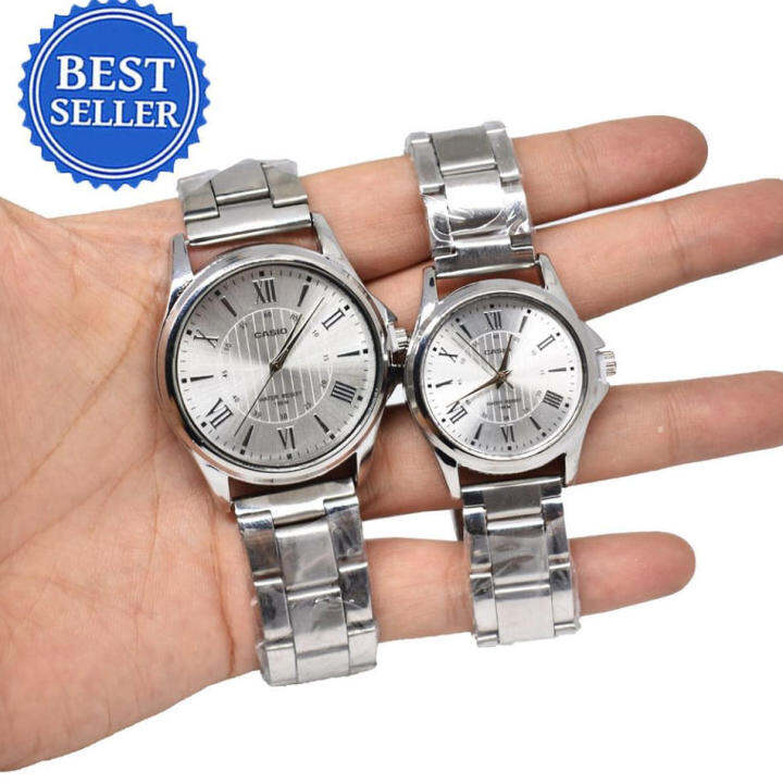[CS] Relo Analog Silver Stainless Steel Watch Couple | Lazada PH