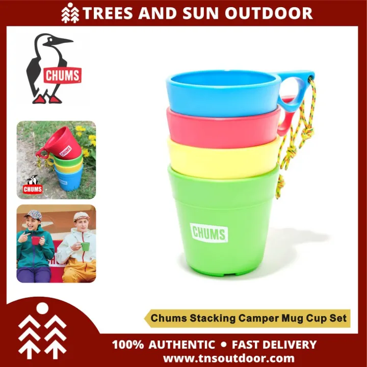 Chums Stacking Camper Mug Cup Set Stackable Camping Cup | Lazada