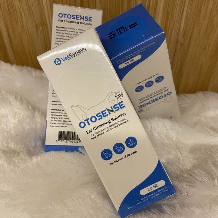Otosense น้ำยาทำความสะอาดช่องหูสัตว์เลี้ยง กำจัดกลิ่น ไรในหู ฆ่าเชื้อ ...