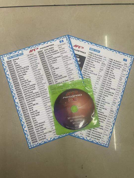 UPDATED CD Megapro MP1000 , MP1000 PRO , Danaya CD VOL. 70 NOT ...