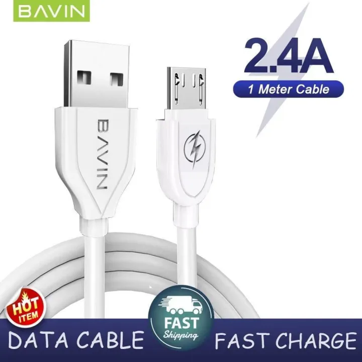 KUKU CB071 BAVIN 2.4A DATA CABLE CORD CONNECTOR FOR fast charger Micro ...