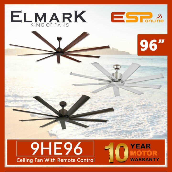 Elmark 9HE 52" / 60" / 72" / 88" / 96" DC Motor Ceiling Fan With 5 ...