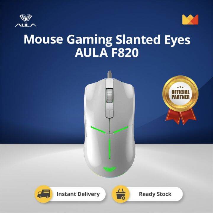 Mouse Gaming Slanted Eyes Aula F820 White Lazada Indonesia