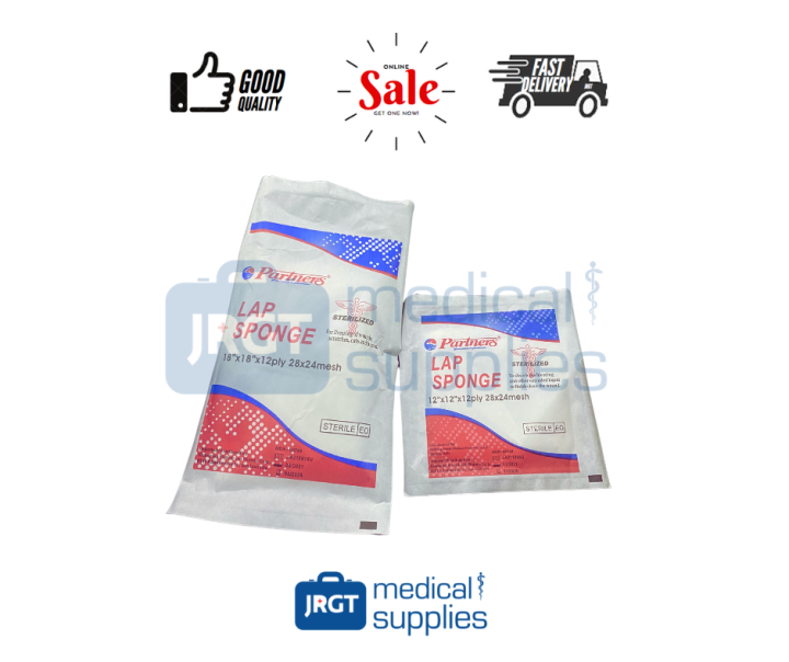 Sterile Lap Sponge with X-ray Line 28x24 Mesh (18x18x12 , 12x12x12 ...