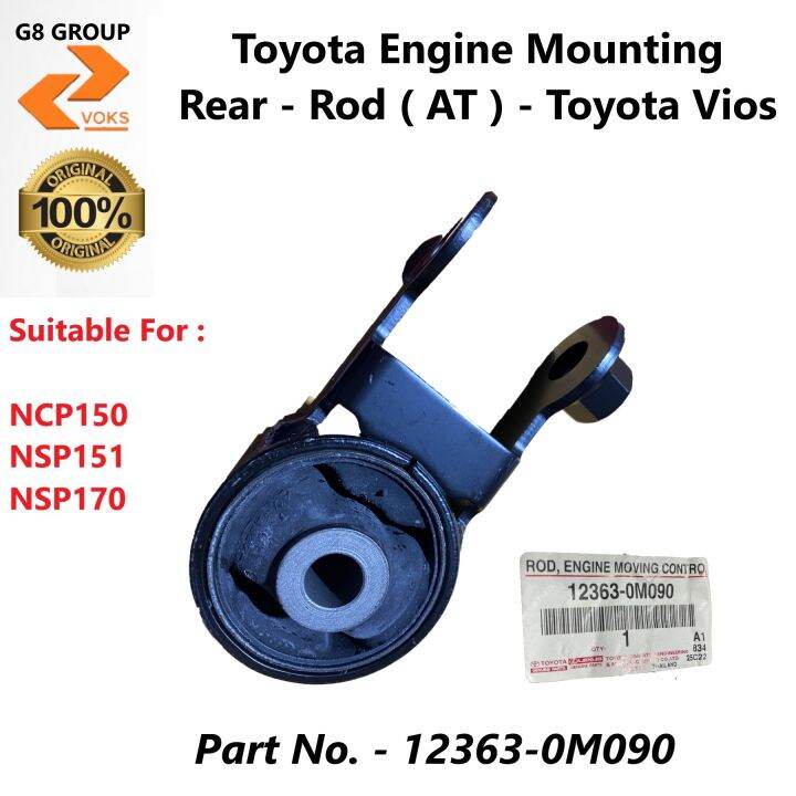 Toyota Engine Mounting Rear - Rod ( AT ) - Toyota Vios ( 12363-0M090 ...
