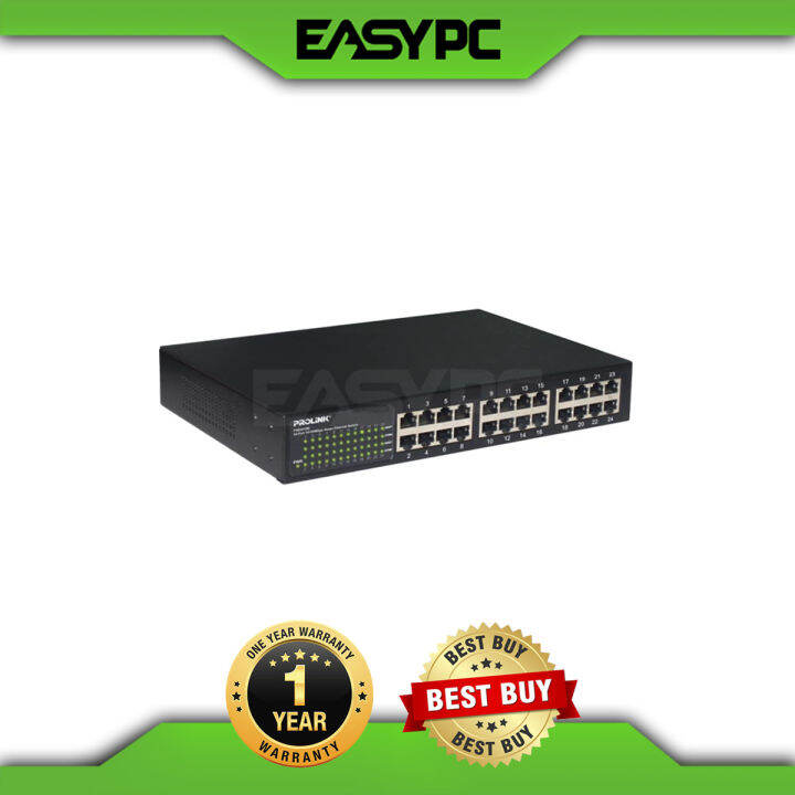 Prolink PSE2410M 24-Port 10/100Mbps Ethernet Switch | Lazada PH