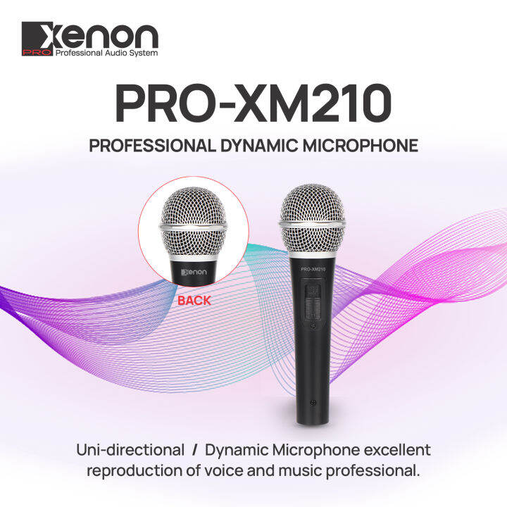 Xenon PRO-XM210 Professional Dynamic Microphone, Wired, 8 meters ...