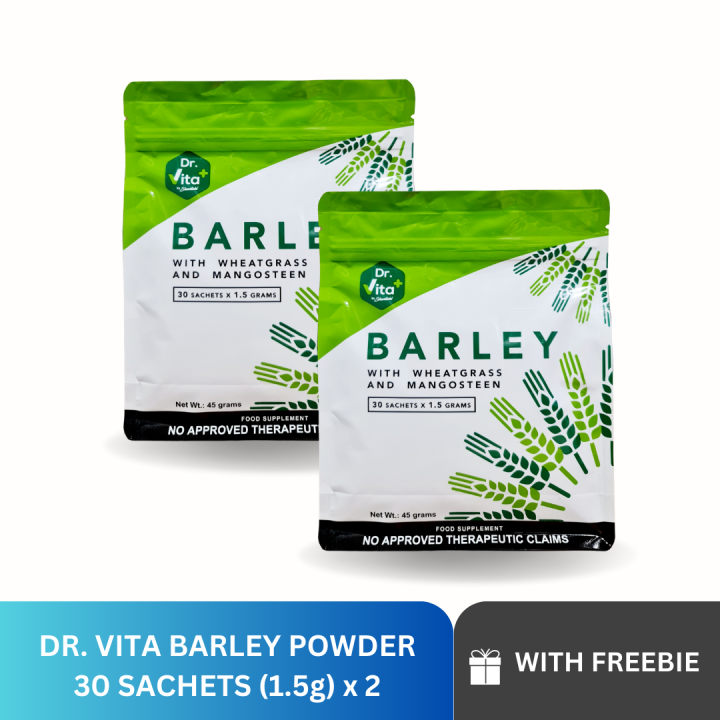 SET OF 2 Dr. Vita Barley with Wheatgrass and Mangosteen 1.5 grams x 30 ...