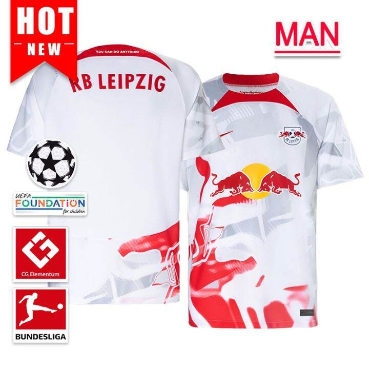Fan Edition Leipzig Soccer Jersey 2022 2023 Home Football Shirt RB ...
