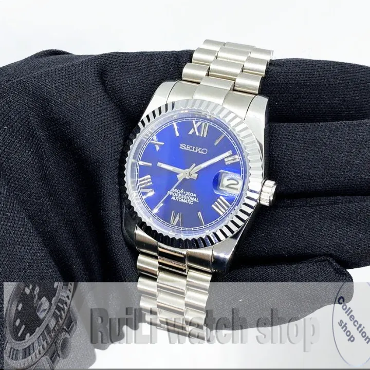 2022 New Watch 36mm Stainless Steel Tooth Ring Pointer Type Japanese ...