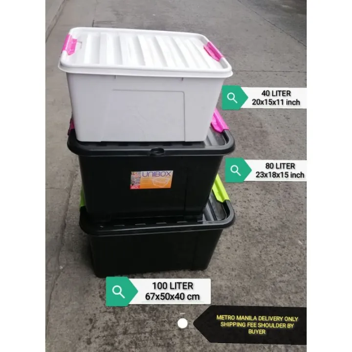 Storage box 100liter unibox (metromanilaonly sf c/o buyer) | Lazada PH