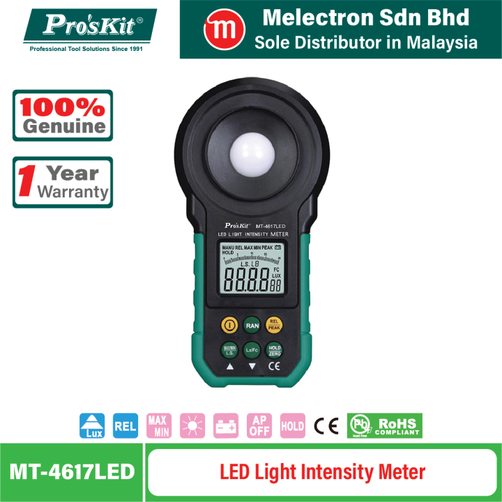 Pro'sKit MT-4617LED Light Intensity Meter | Lazada