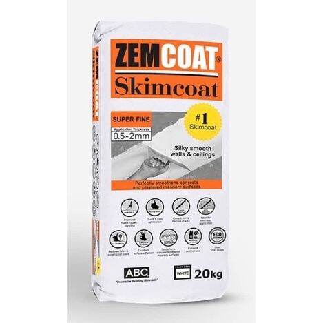 ABC Zemcoat Skimcoat 20kg Superfine White | Lazada PH