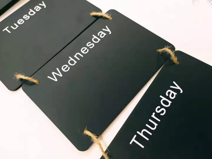 Week Plan Calendar Chalkboard MEMO Blackboard | Lazada PH