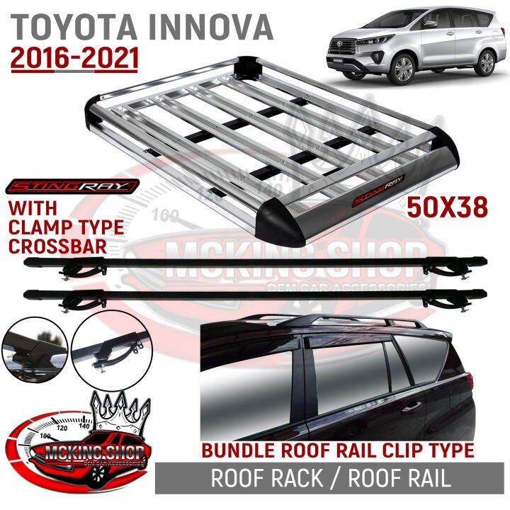 Toyota Innova 2016-2021 STINGRAY Aluminum Roof Rack / Roofrack Top Load ...