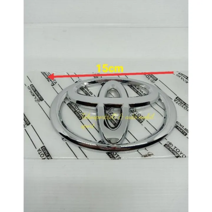 Logo Lambang Emblem Toyota Calya Chrome Pengganti Logo Garuda Ukuran ...