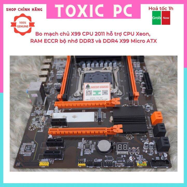 Bo mạch chủ X99 CPU 2011 hỗ trợ CPU Xeon, RAM ECCR bộ nhớ DDR3 và DDR4 ...