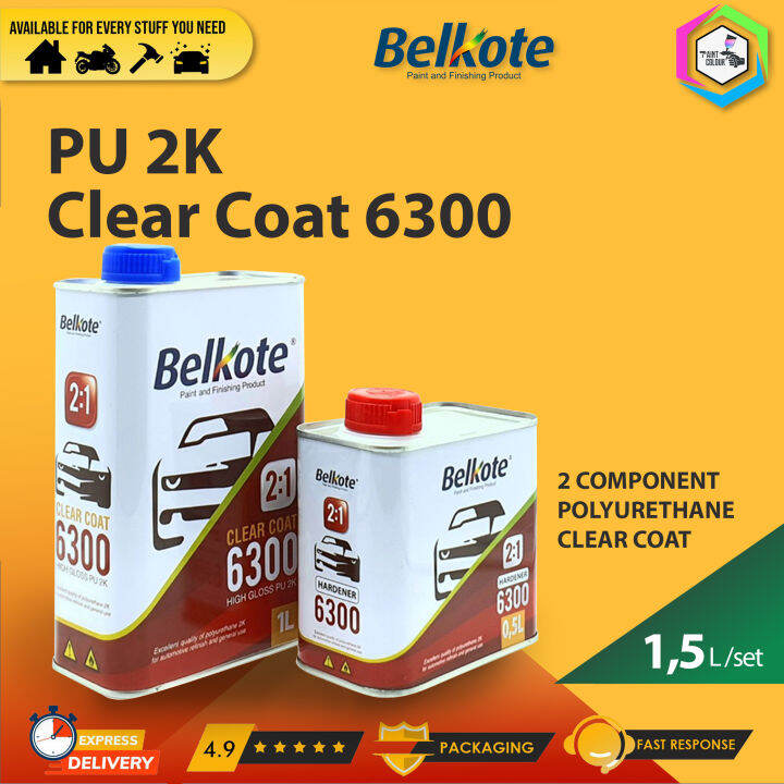 Clear Coat Belkote 2:1 PU 2k 6300 1L | Lazada Indonesia