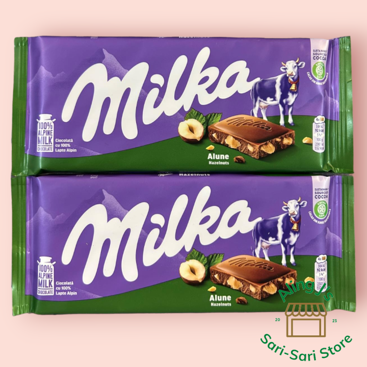 Milka Hazelnut Alune Chocolate Bar 100g | 2pcs | Lazada PH