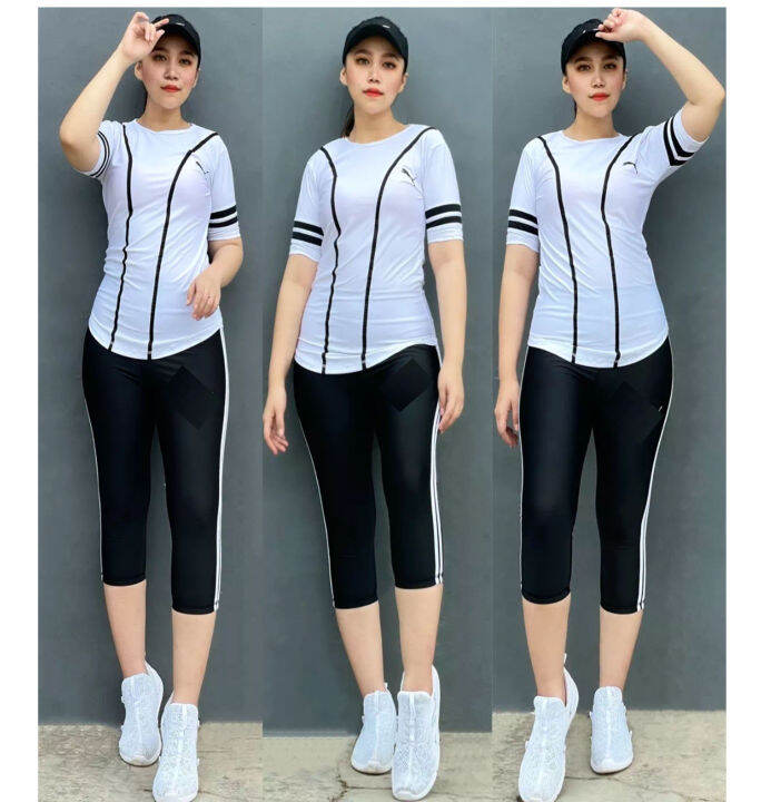 Baju Senam Wanita Berkualitas - Setelan Senam Wanita Sporty - Setelan ...
