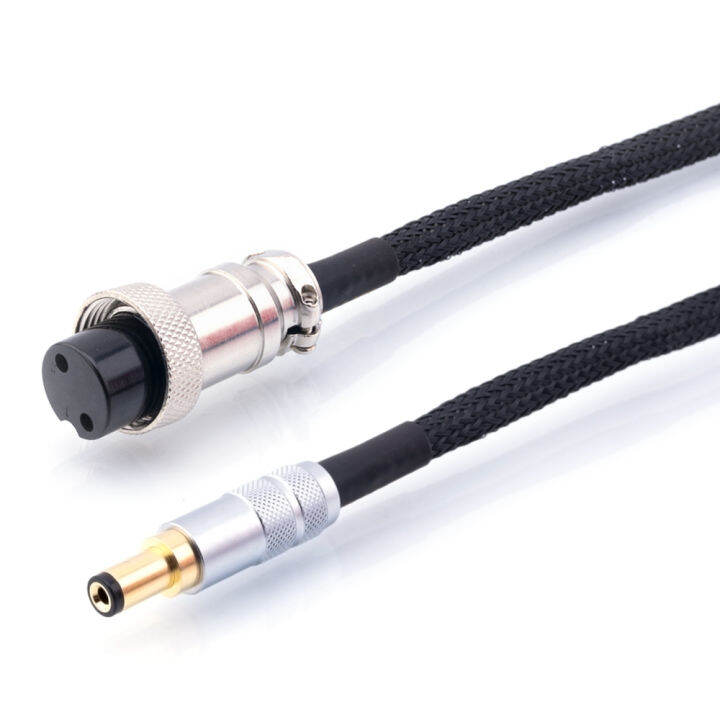 Hifi OCC Silver Plated DC Power Cable GX16-2 Pin To 5.5*2.52.1MM ACDC ...