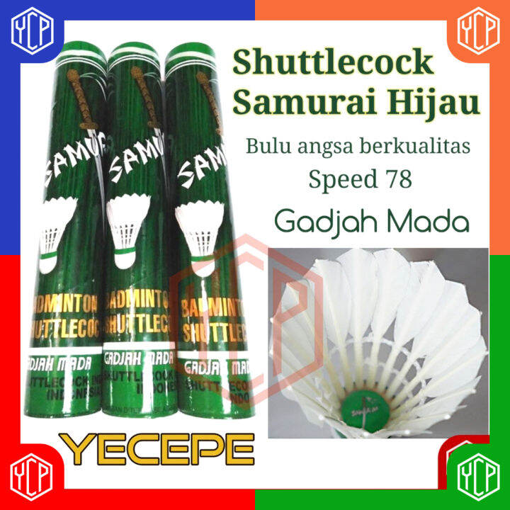 Shuttlecock Samurai Hijau / Kock / Kok Samurai Badminton Samurai Hijau ...