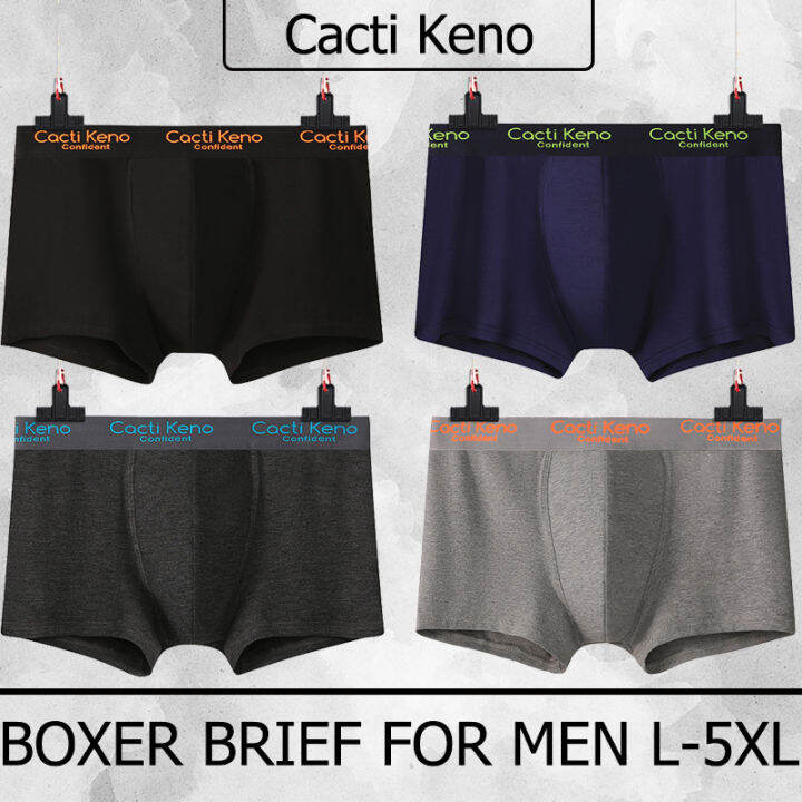 [3-4 pcs]Cacti Keno Mens High Quality Boxers 95% Cotton+5% spandex ...