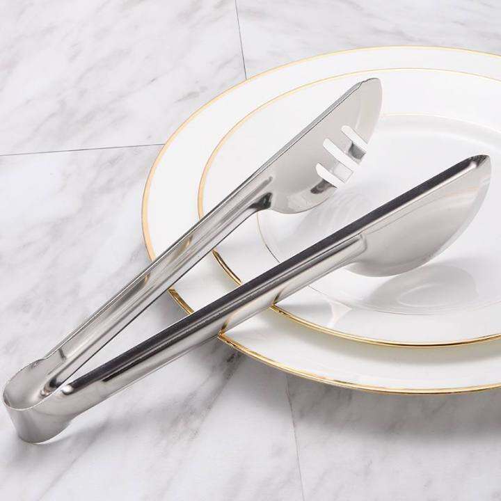 Multi Purpose Kitchen Serving Tong Stainless Steel Food Tongs Cooking ...