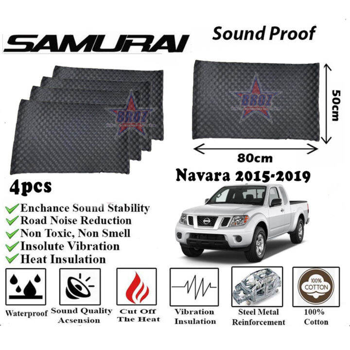Navara 2015 - 2019 Samurai Sound Proof Heat Mat Damper Sponge Bubble ...