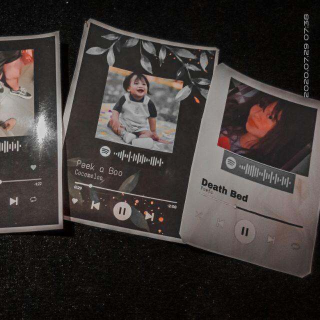 Customized Spotify Playlist Photo Card wallet size | Lazada PH