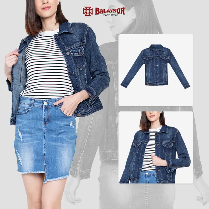 Denim Button Flap Jacket | Lazada PH