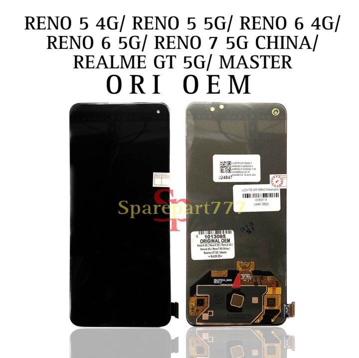 0ri OEM Bisa Fingerprint LCD Touchscreen Fullset Oppo Reno 5 4G / Reno ...