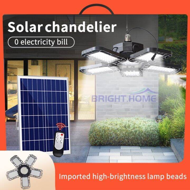 【in stock】 Solar chandelier 100W 200W Light Indoor LED Flood Lamp ...