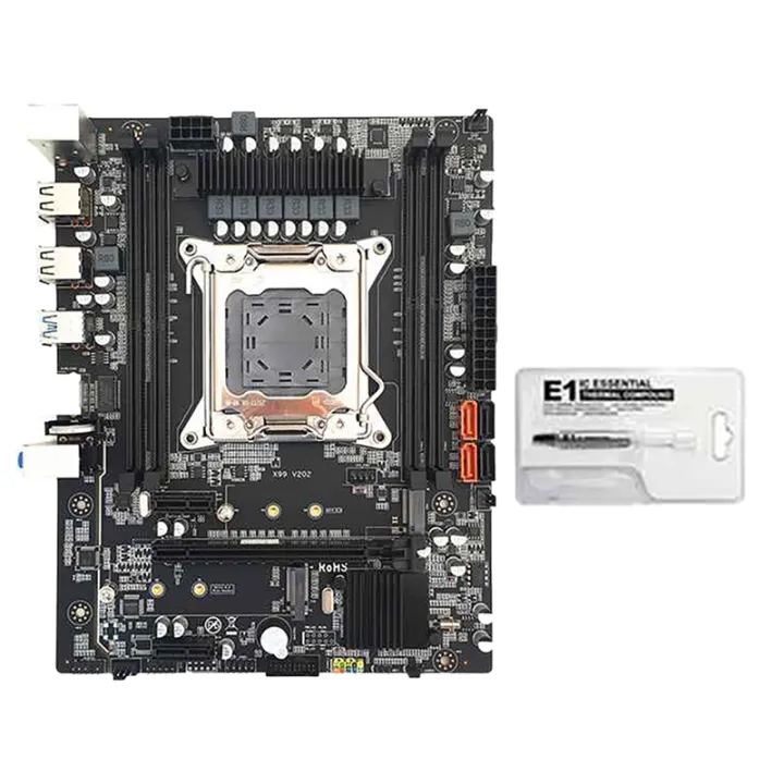 X99 Motherboard Set with Thermal Grease LGA2011-3Pin 4XDDR4 REG ECC ...