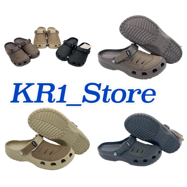 😍New Arrived😍รองเท้าแตะ Crocs Bogota Clogs รุ่นข้างบนเป็นหนัง รองเท้า ...