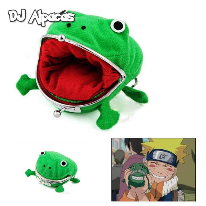 Naruto Uzumaki Anime Cosplay Naruto Frog Shape Coin Purse Wallet Soft ...