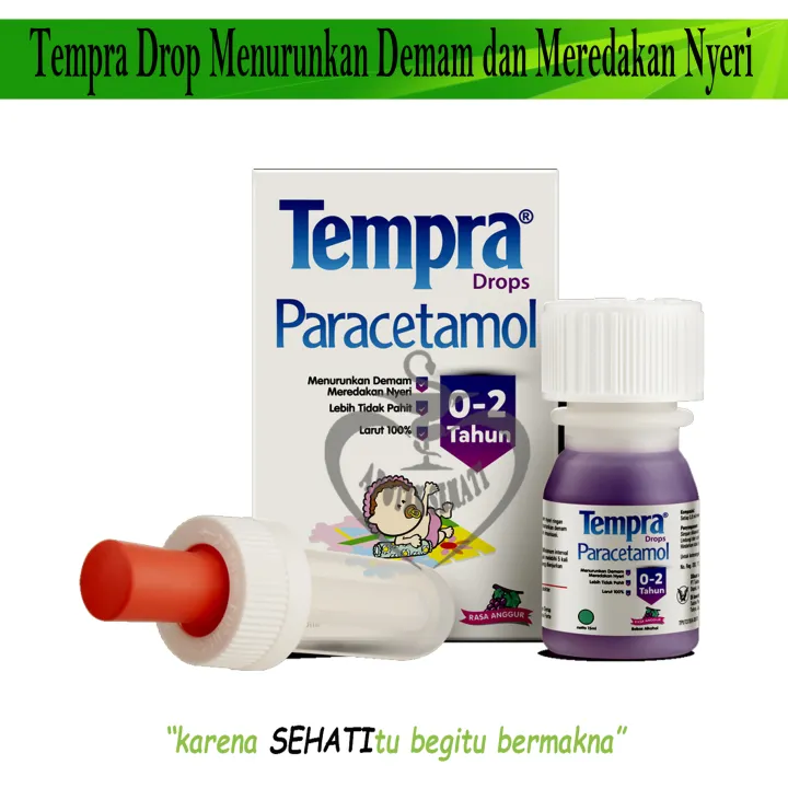 TEMPRA SYRUP DAN DROP OBAT PANAS ANALGESIK ANTIPIRETIK DEMAM | Lazada ...