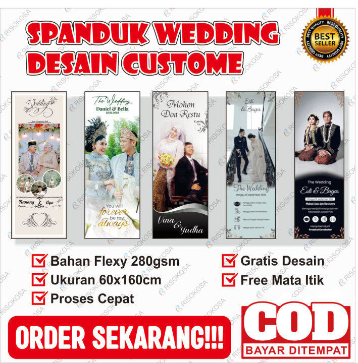 Spanduk/Banner Weding/Pernikahan | Lazada Indonesia