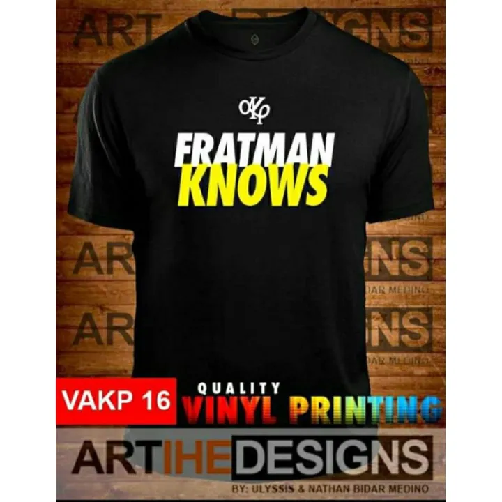 Alpha kappa Rho Akrho Skeptron Fratman knows design tshirt Vinyl print ...