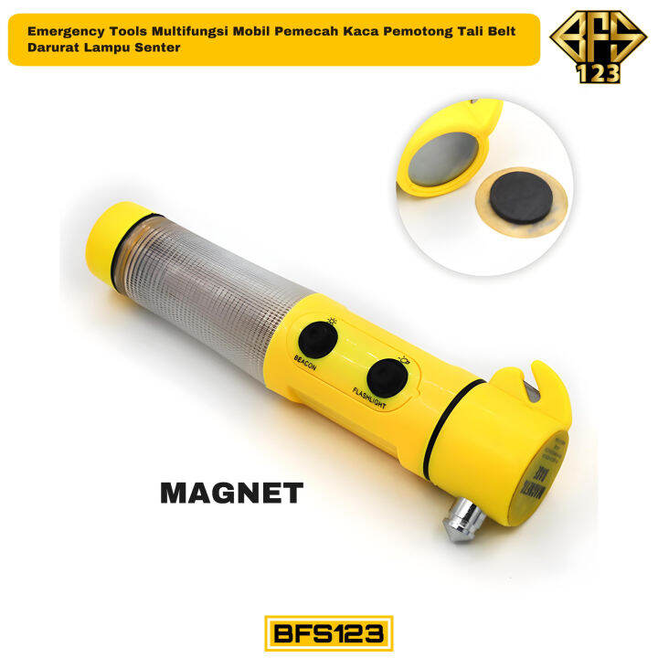 Emergency Tools Multifungsi Mobil Pemecah Kaca Pemotong Tali Belt ...