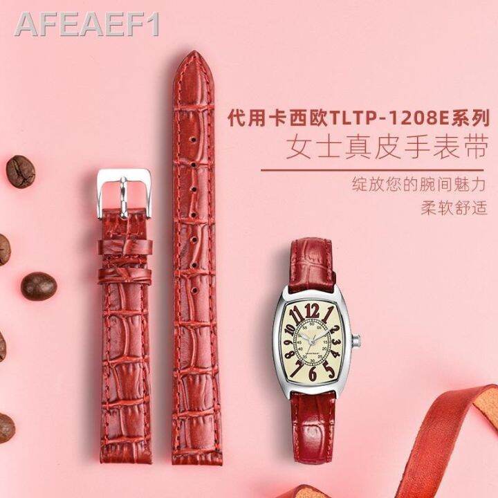 ☊☃ อะแดปเตอร์ Casio Sheen นาฬิกาสีแดง LTP - 1208 Red LTP-V007สายหนัง ...